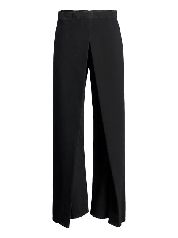 MAISON MARGIELA Wide-leg Denim Trousers - Black