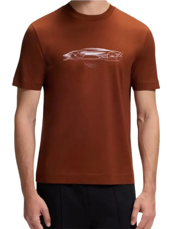 Hugo Boss Short-sleeved T-shirt - Brown