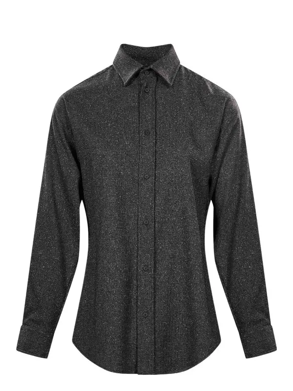 DARKPARK Herringbone Pattern Long-sleeve Shirt - No