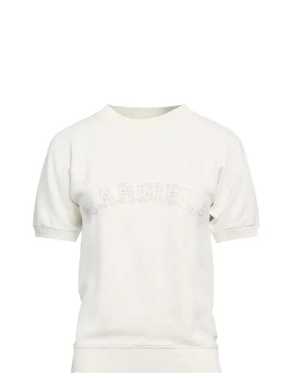 MAISON MARGIELA Embroidered Logo French Terry Sweatshirt - Grey