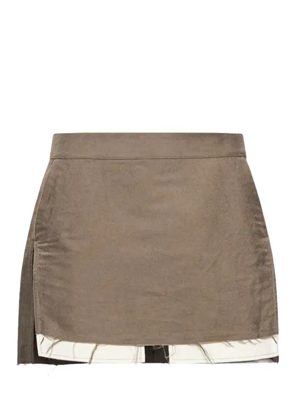 Rick Owens Fog Mini Skirt - Gray