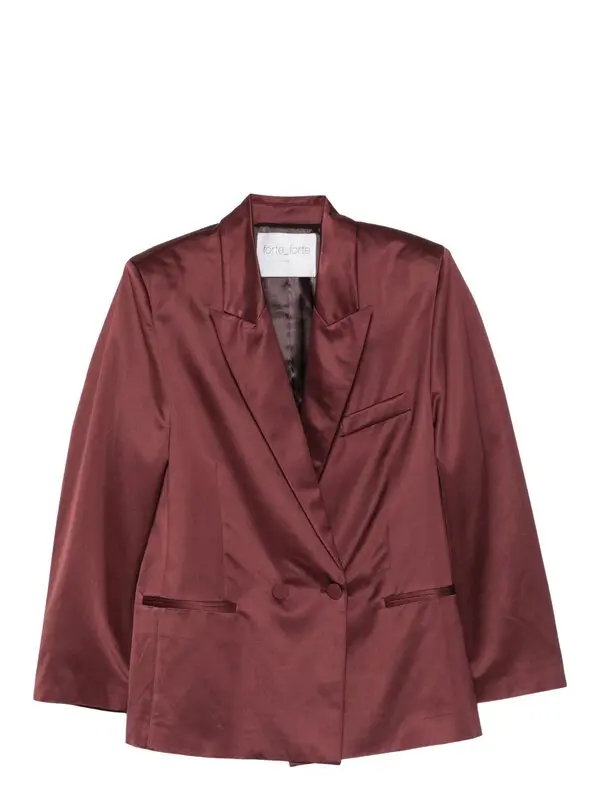FORTE_FORTE Long-sleeve Blazer - Red