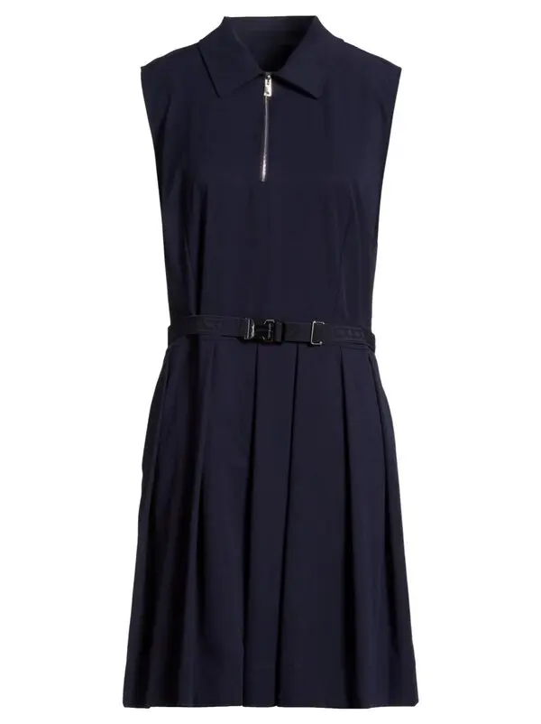Tory Burch Sleeveless Pleated Dress - Black