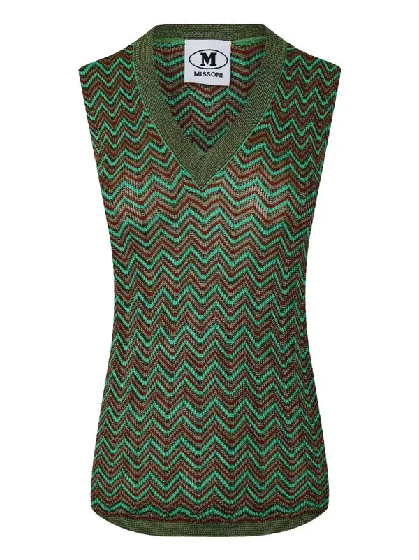 Missoni Zigzag Knitted Vest - No