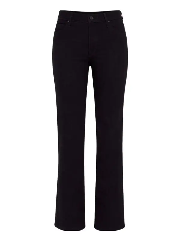 MOTHER High-rise Straight Leg Jean - Black