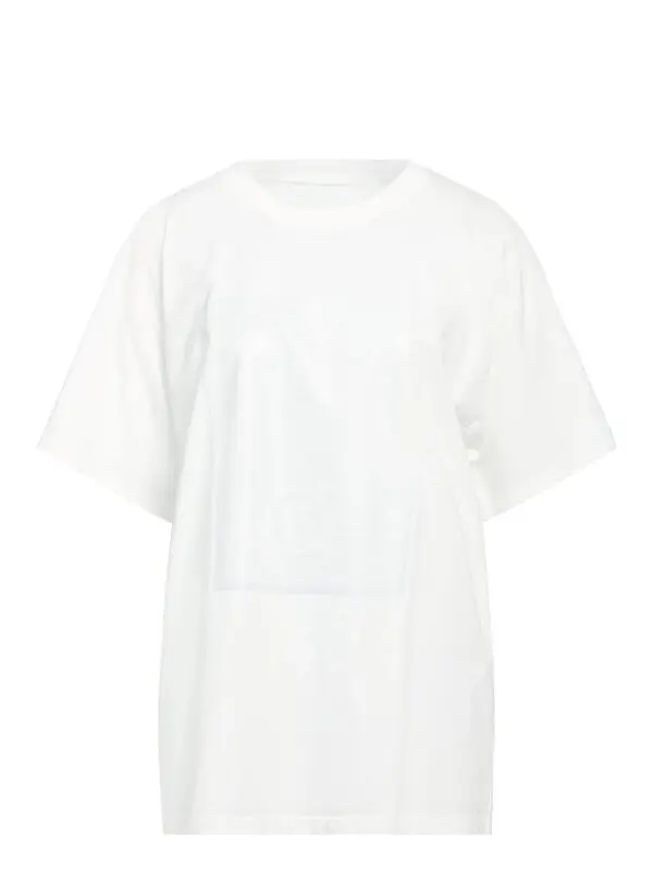 MAISON MARGIELA Oversized T-shirt With Print - White