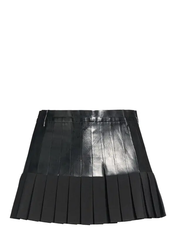 MAISON MARGIELA Pleated Mini Skirt - Black