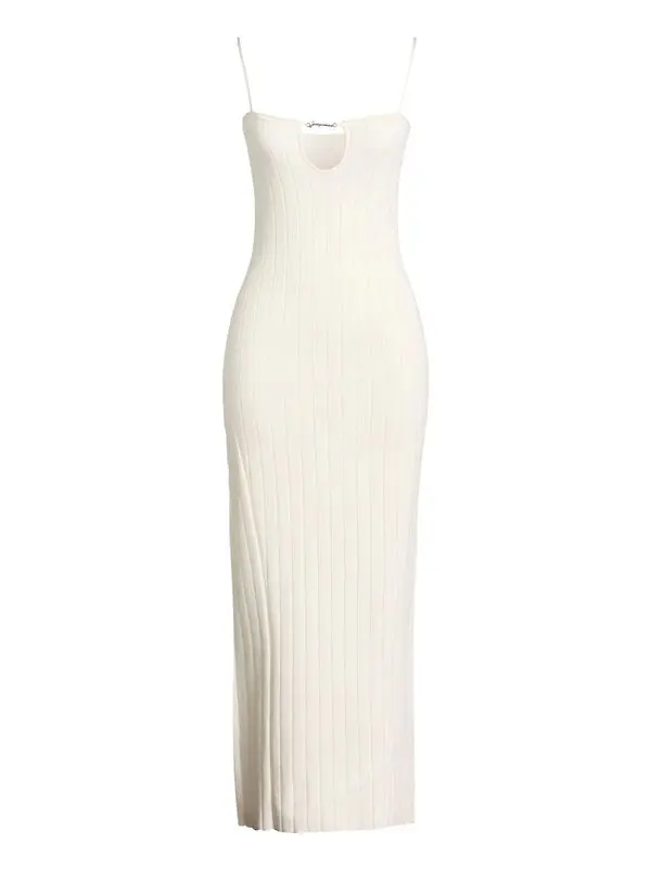 Jacquemus Sleeveless Ribbed Knit Maxi Dress - No