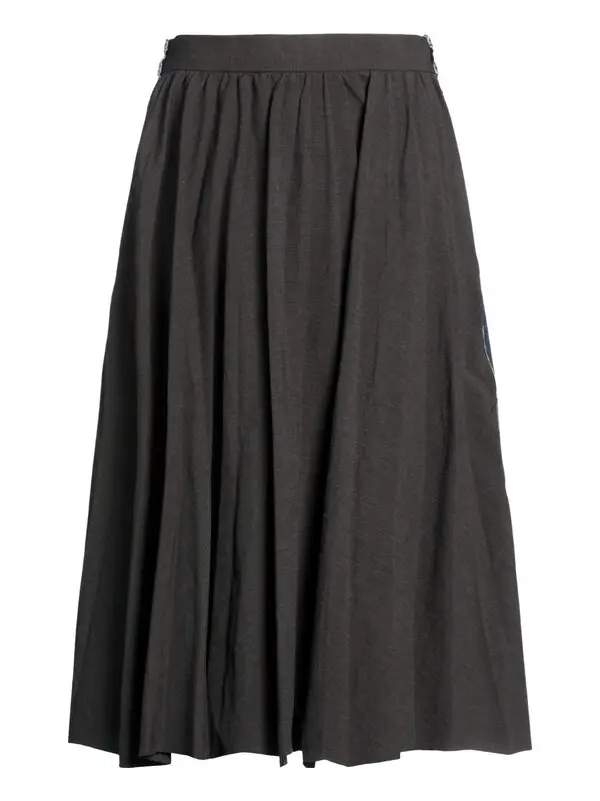 Balenciaga Flared Denim Midi Skirt - Blue