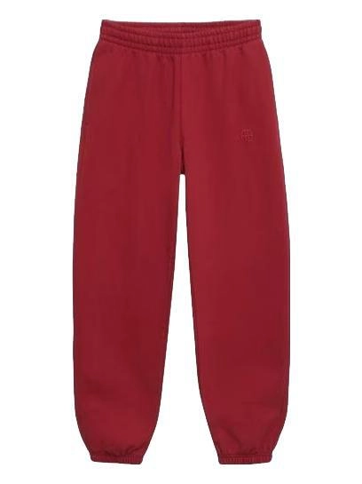 ANINE BING Elastic Waist Sweatpants - Red