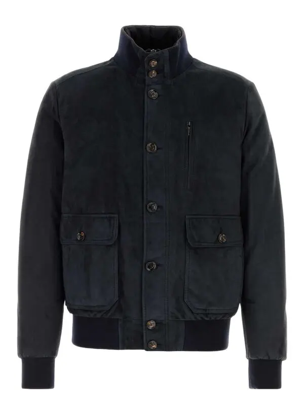 MOORER Adelsio Bomber Down Jacket - Blue