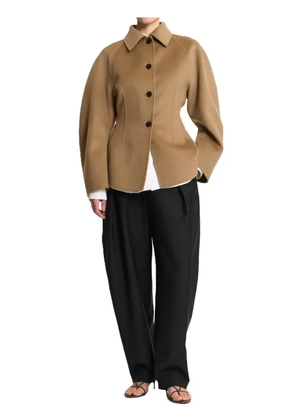 RÓHE Long-sleeved Collared Jacket - Black