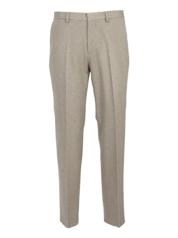 Hugo Boss Tailored Casual Pants With Belt Loops - Nude