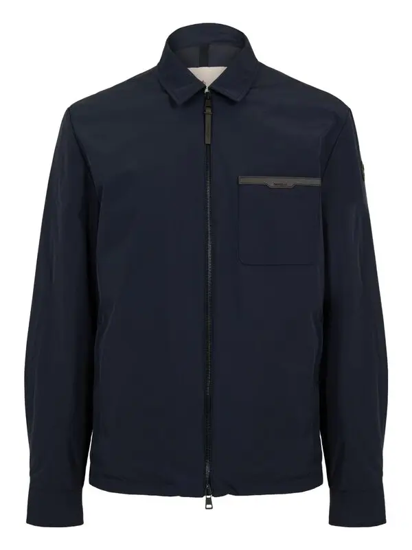 Moncler Zip-up Shirt Jacket - Black