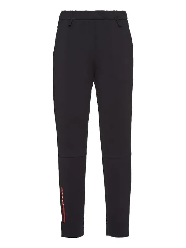 Prada Technical Knit Trousers - Black