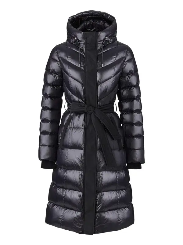 Mackage Coralia Long Quilted Padded Coat - Black