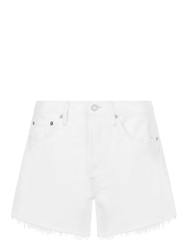 AGOLDE Denim Shorts With Multiple Pockets - White