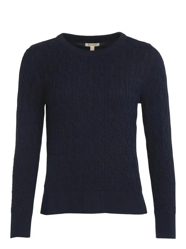 Barbour Hampton Cable Knit Sweater - Navy