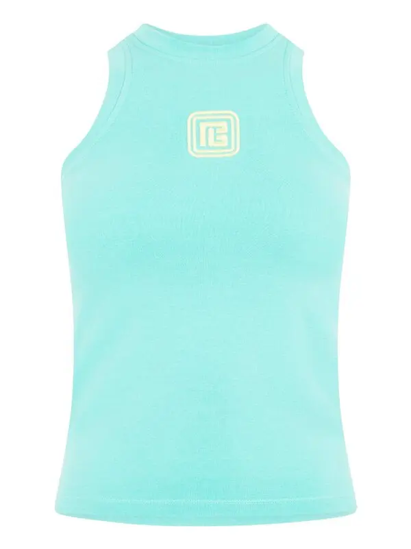 Balmain Soft Tight Vest - Blue
