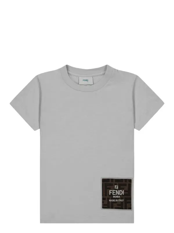 Fendi Pocket Badge T-shirt - Gray