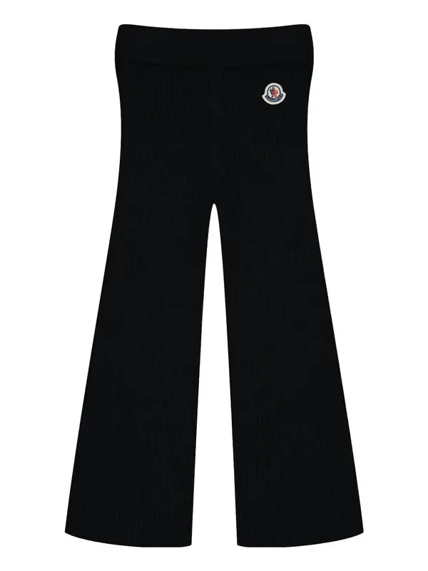 Moncler Knit Wool Trousers - Black
