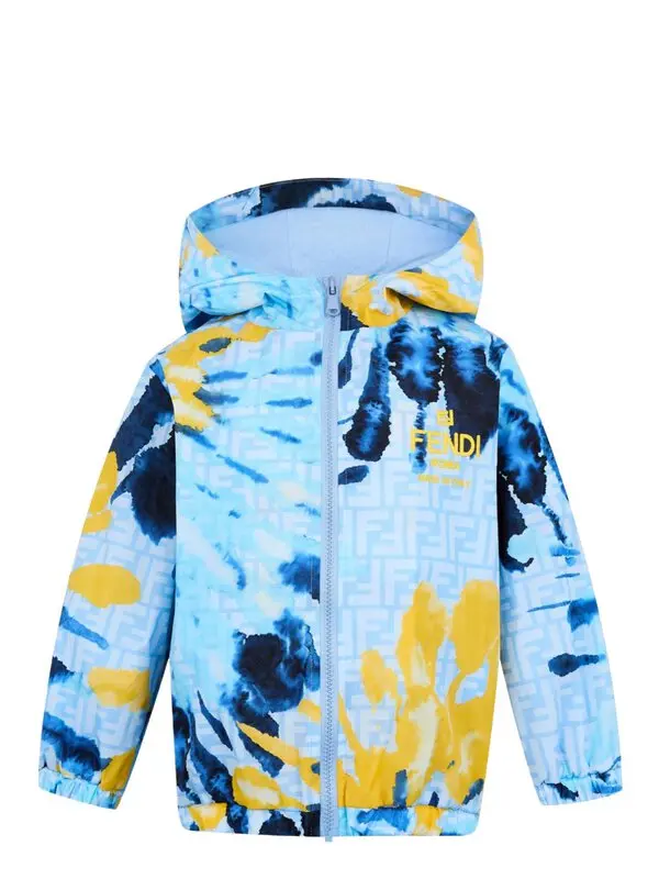 Fendi Printed Casual Jacket - Blue