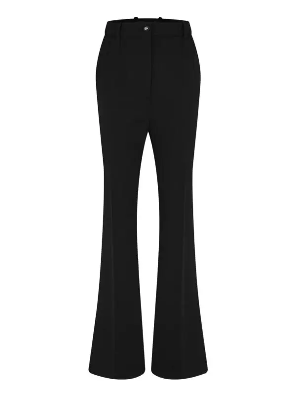Dolce & Gabbana Flared High-rise Trousers - Black