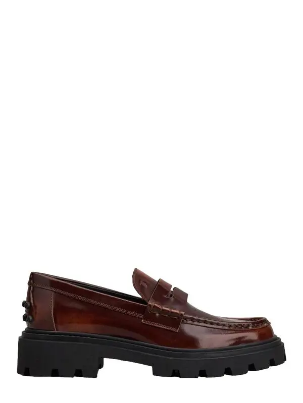 TOD'S Penny Bat Chunky Loafers - Black