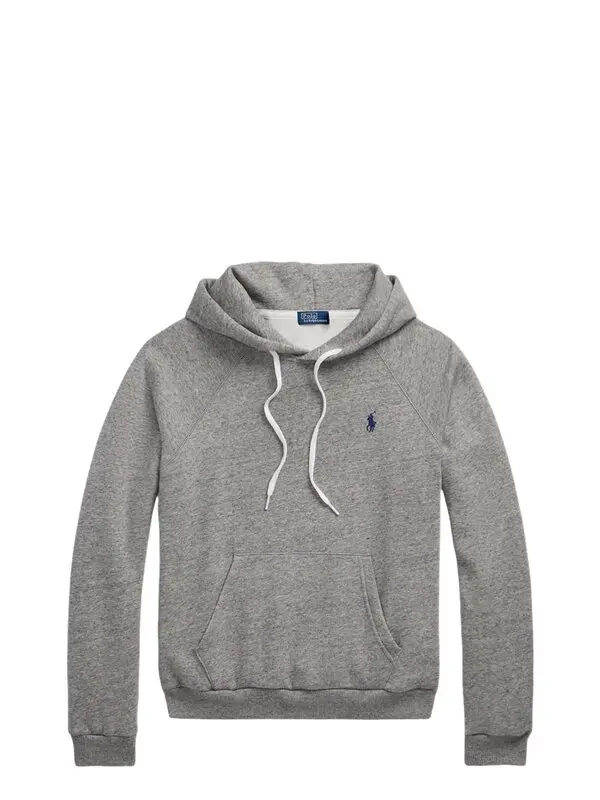 Polo Ralph Lauren Logo Embroidered Hoodie - Gray