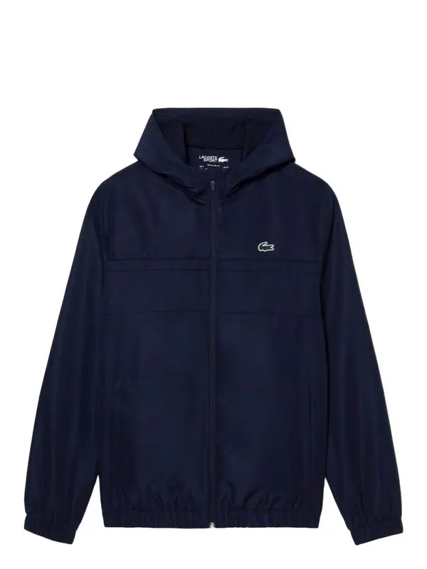 Lacoste Hooded Zip-up Track Jacket - Black