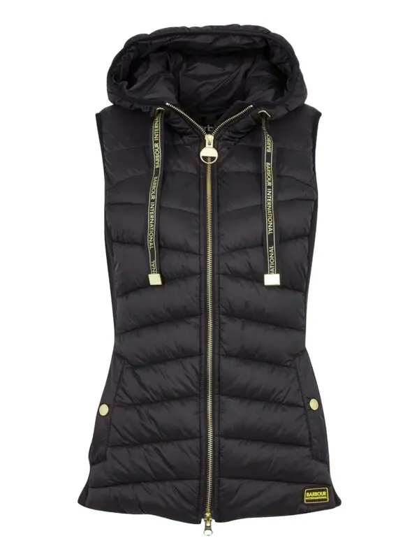 Barbour Padded Hooded Gilet - Black