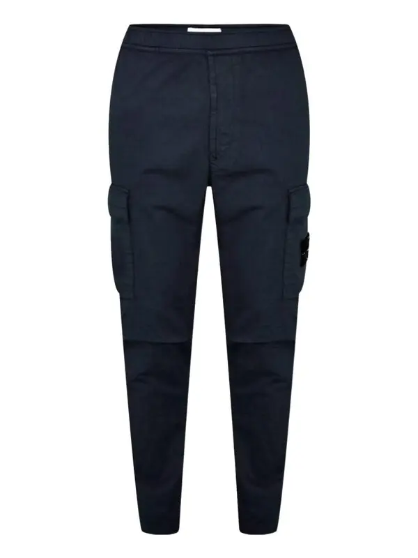 Stone Island Raso Cargo Trousers - Black