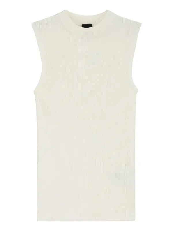 Hugo Boss Sleeveless Knitted Top - White