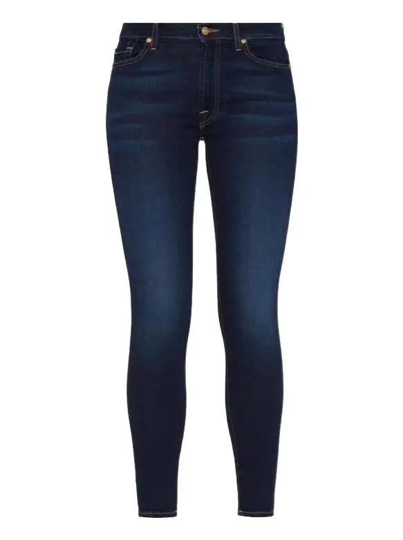 7 For All Mankind High Waist Skinny Crop Jeans - Black
