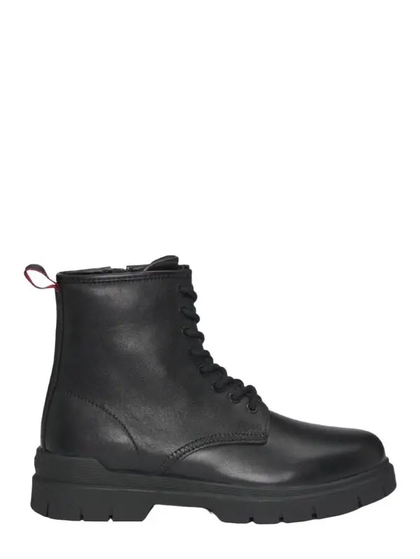Missoni Leather Lace-up Combat Boots - Black