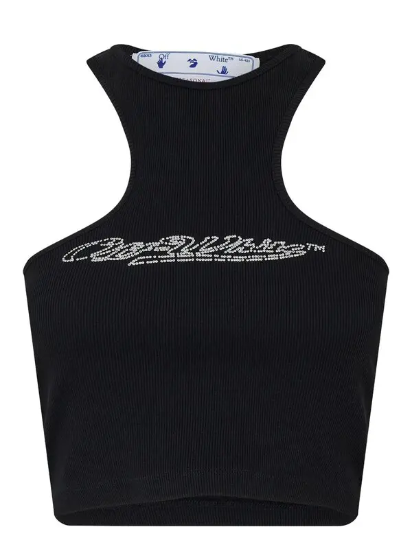 Off-White Bling Baseball Rowing Top - Black