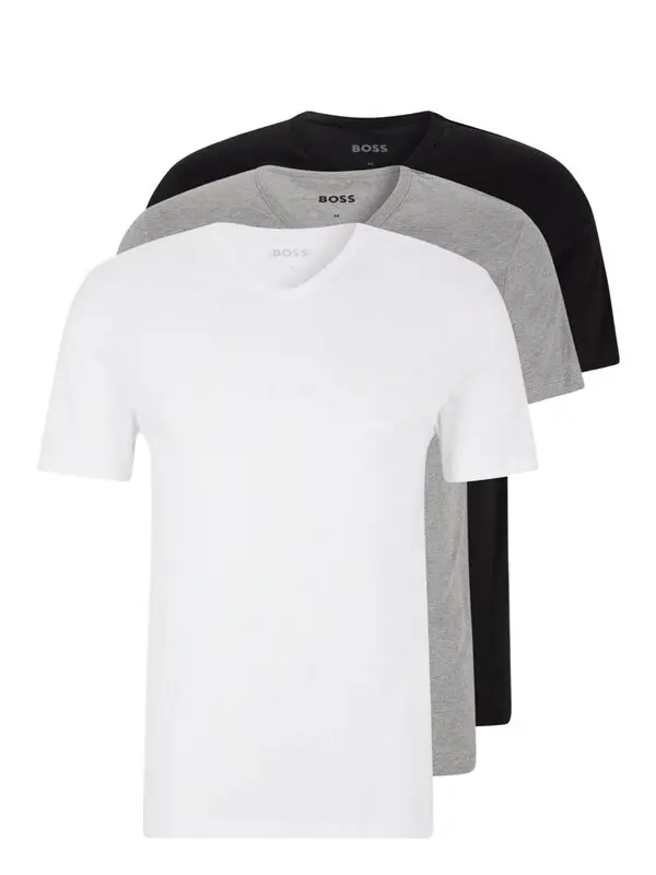 Hugo Boss V-neck T-shirts - White