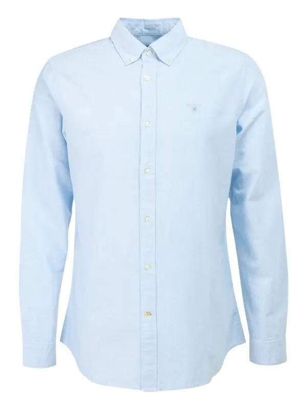 Barbour Button-down Plain Shirt - Blue