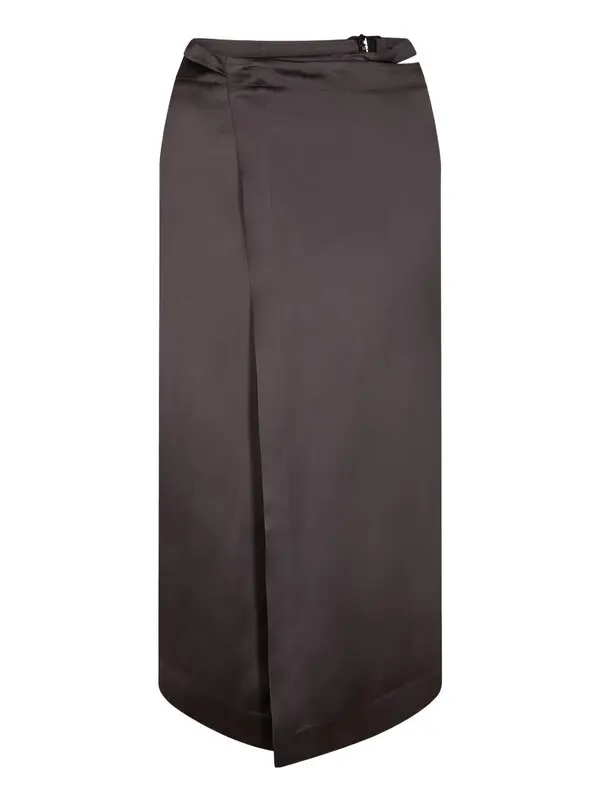 Off-White Duchesse Maxi Skirt - Black
