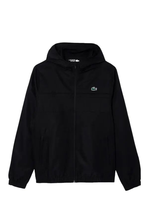 Lacoste Full-zip Hooded Track Jacket - Black