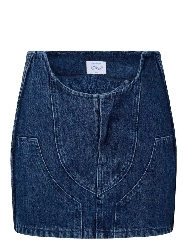 Off-White Denim Skirt - Blue