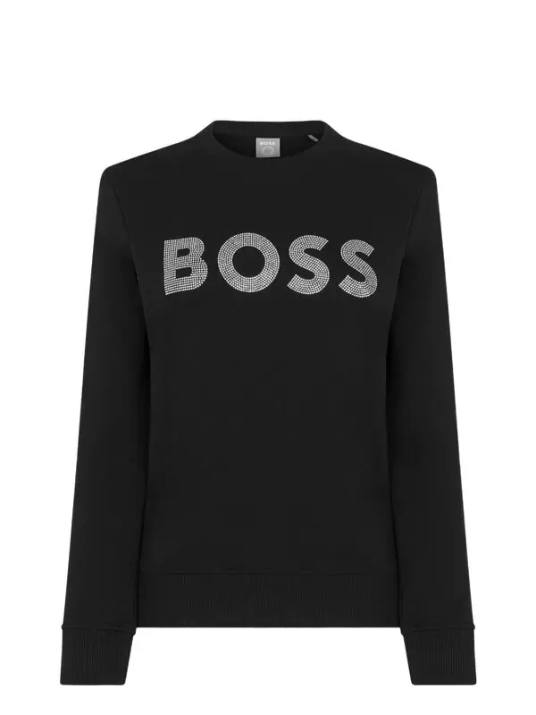 Hugo Boss Crewneck Sweatshirt With Logo Detailing - Black