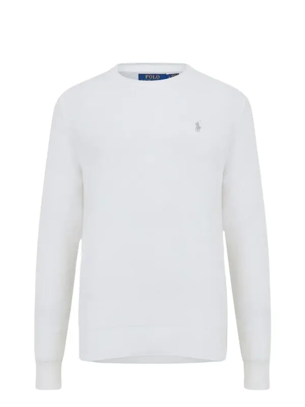 Polo Ralph Lauren Crewneck Sweatshirt With Logo Graphic - White