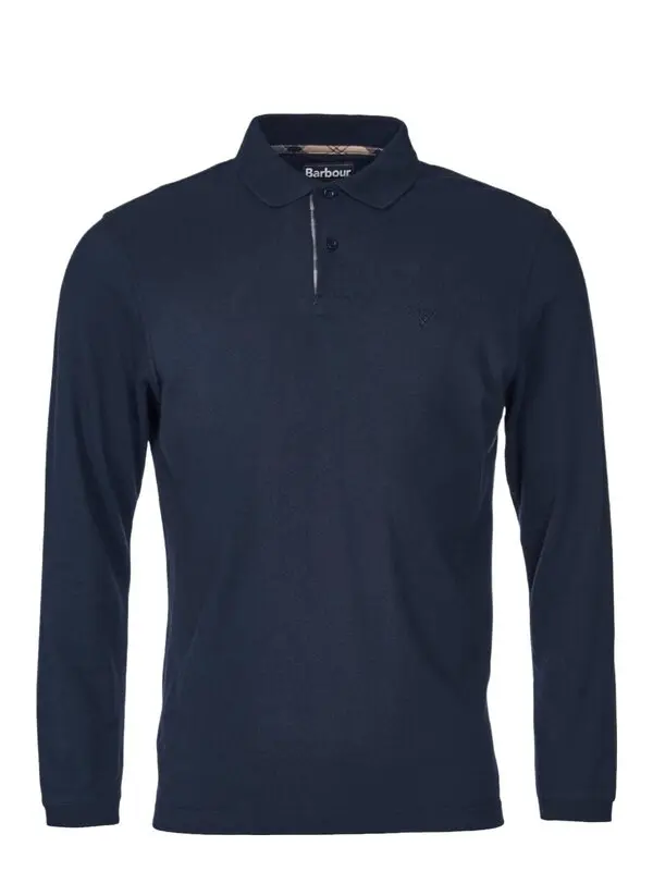 Barbour Long-sleeved Polo Shirt - Navy