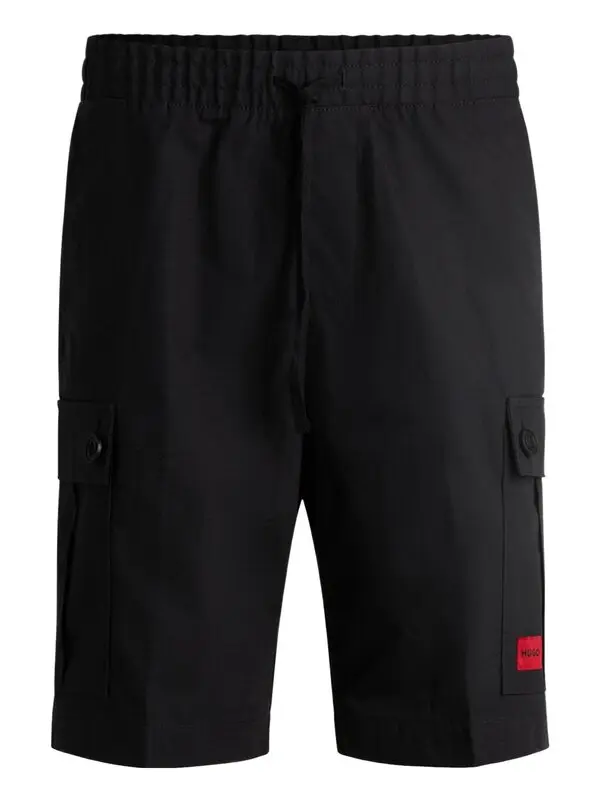 Hugo Boss Slim-fit Cargo Shorts - Black