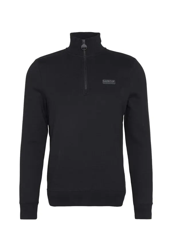 Barbour Essential Half-zip Sweatshirt - Black