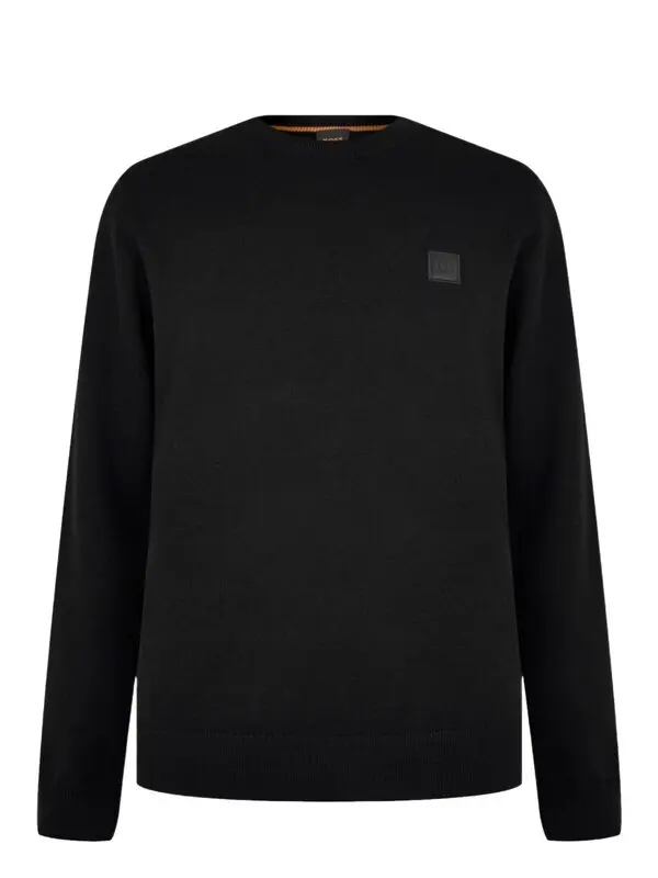 Hugo Boss Hugo Long Sleeve Crew Neck Jumper - Black