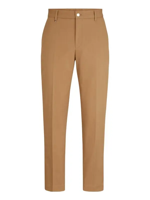 Hugo Boss Slim Fit Tailored Trousers - Brown