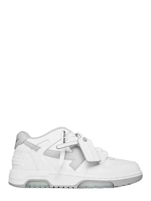 Off-White Low-top Sneakers With Perforations And Logo Detail - White