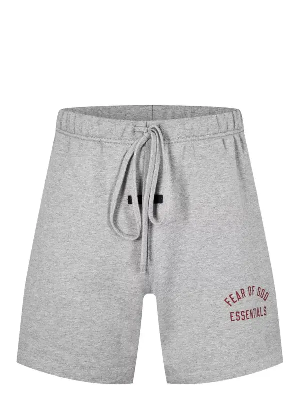 Fear Of God Logo Print Shorts - Gray